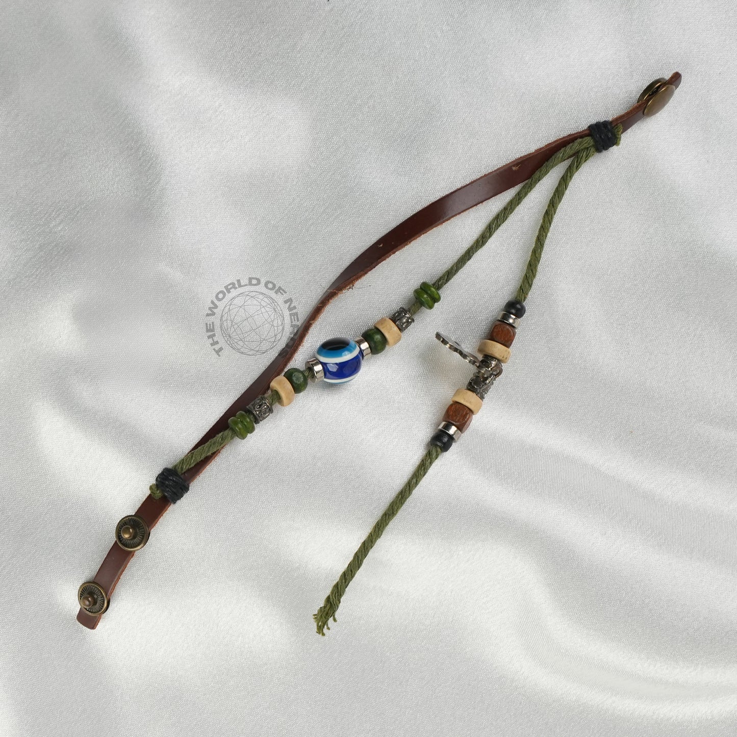 Evil Eye Leather Bracelet Imported Fashion Accessory – The World Of Nerds