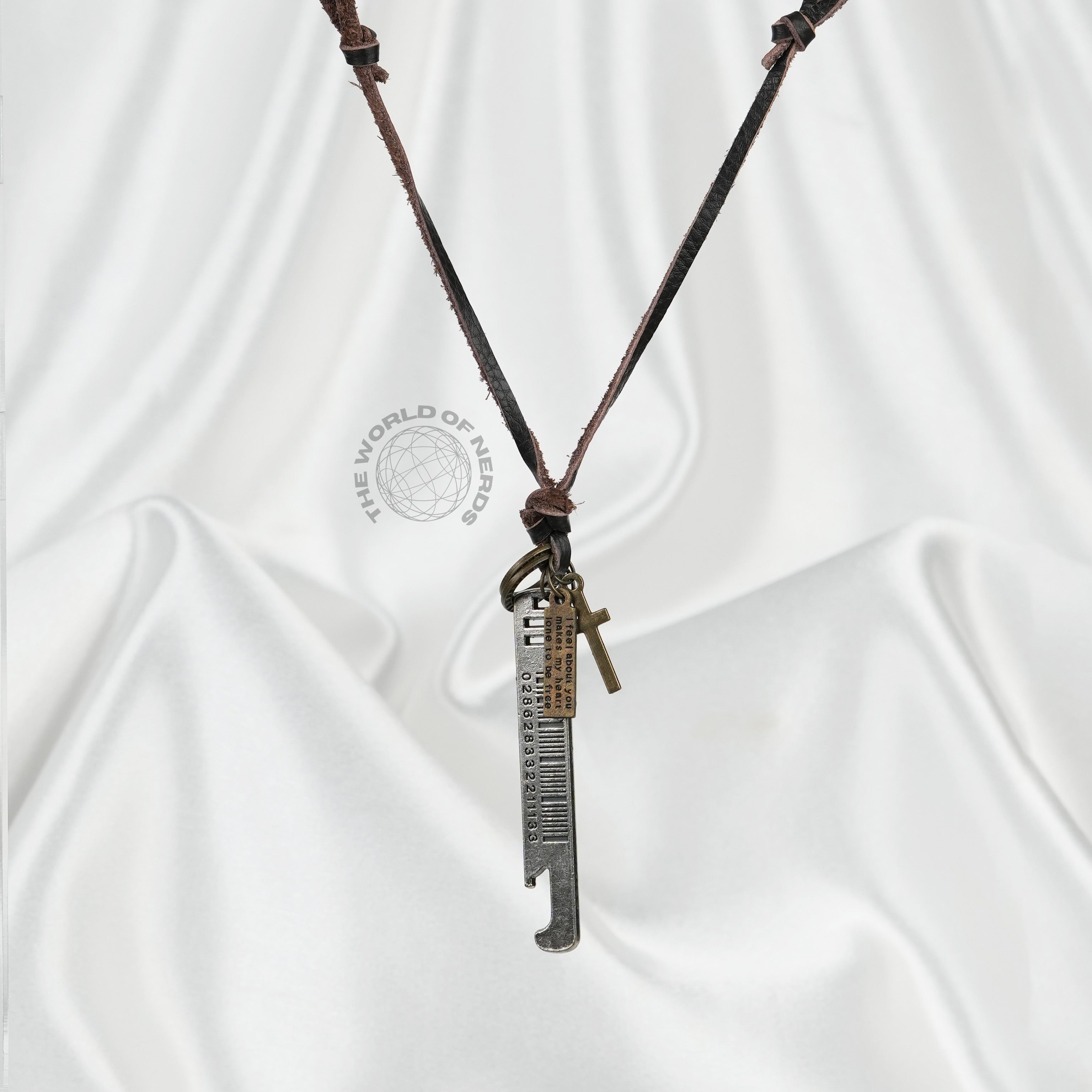 Metal Barcode Leather Chain Stylish Fashion Accessory – The World Of Nerds