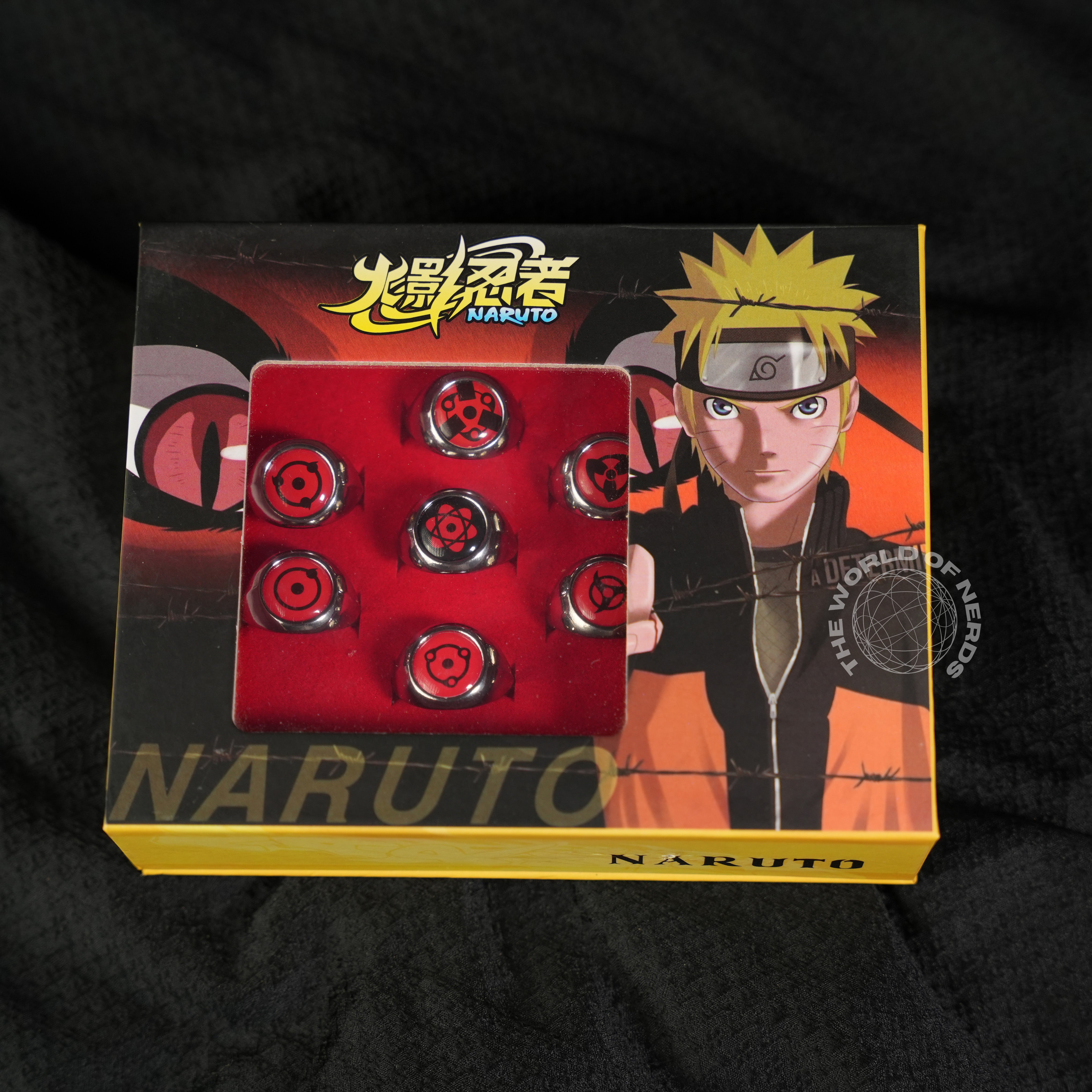 Naruto Sharingan Rings Set - Collectible 10 Ring Set for Fans – The ...