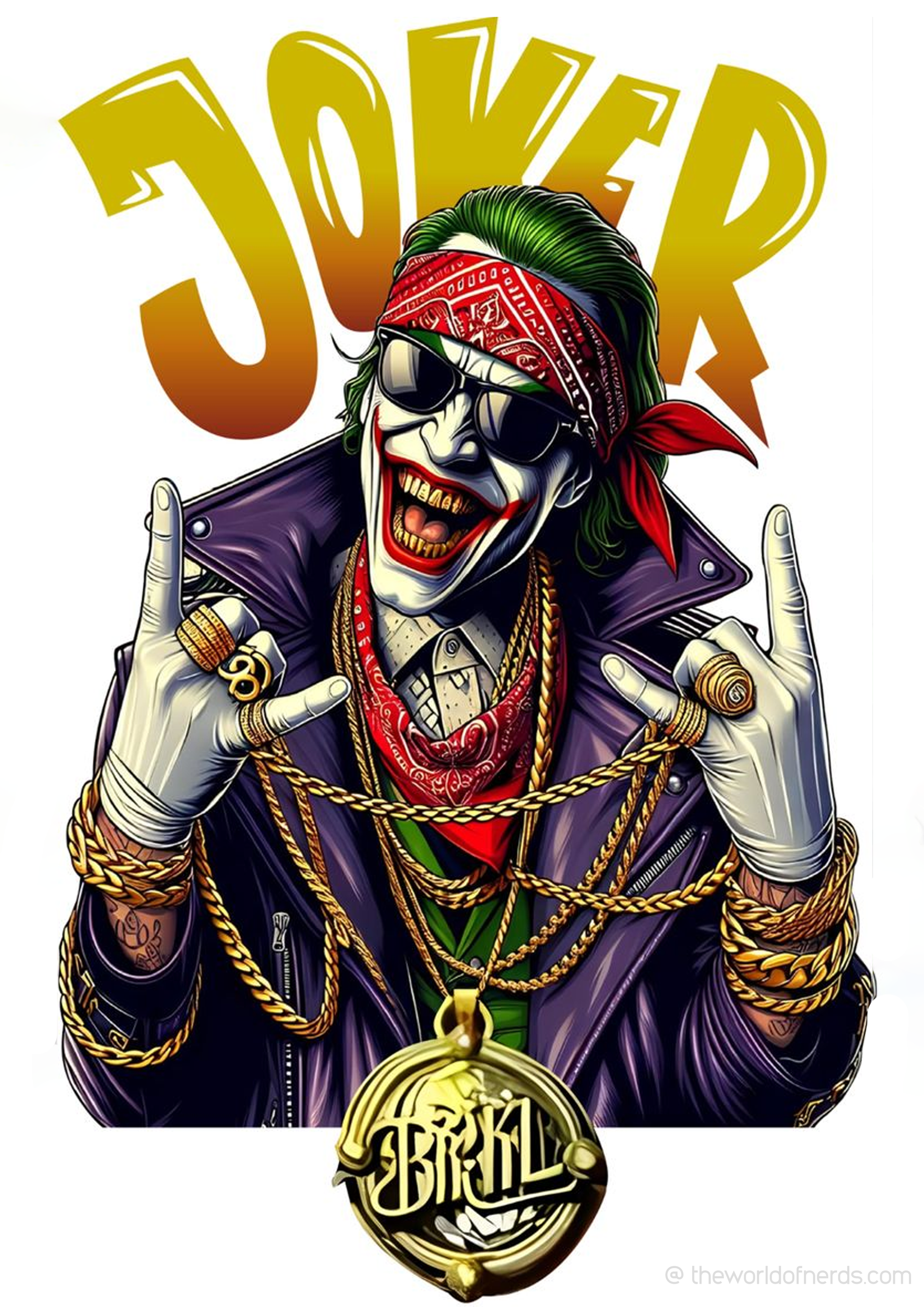 Joker A3+ HD Villain Art Wall Poster - The World Of Nerds