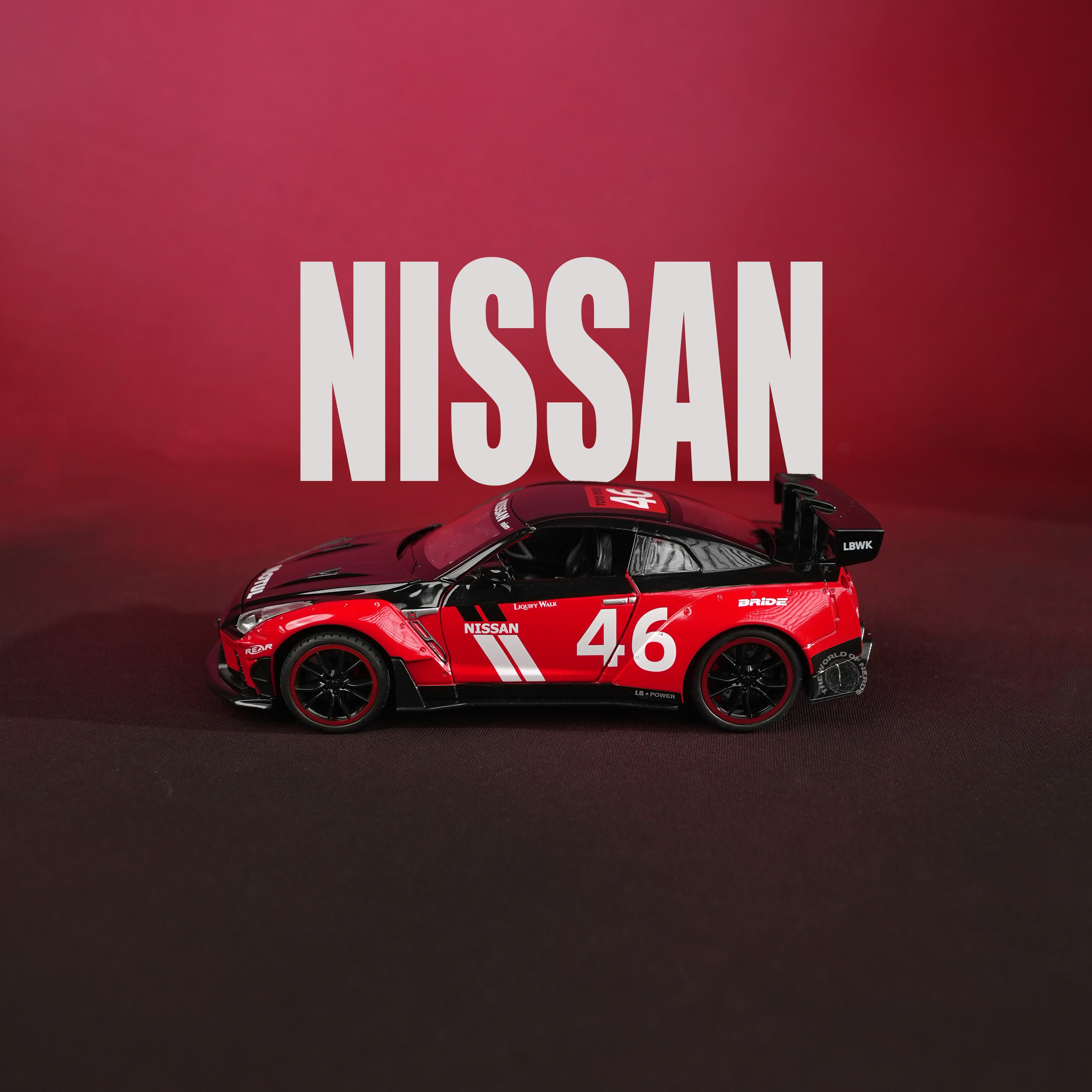 Nissan GT-R R35 Red Model Car - 1:22 Scale Diecast - The World Of Nerds