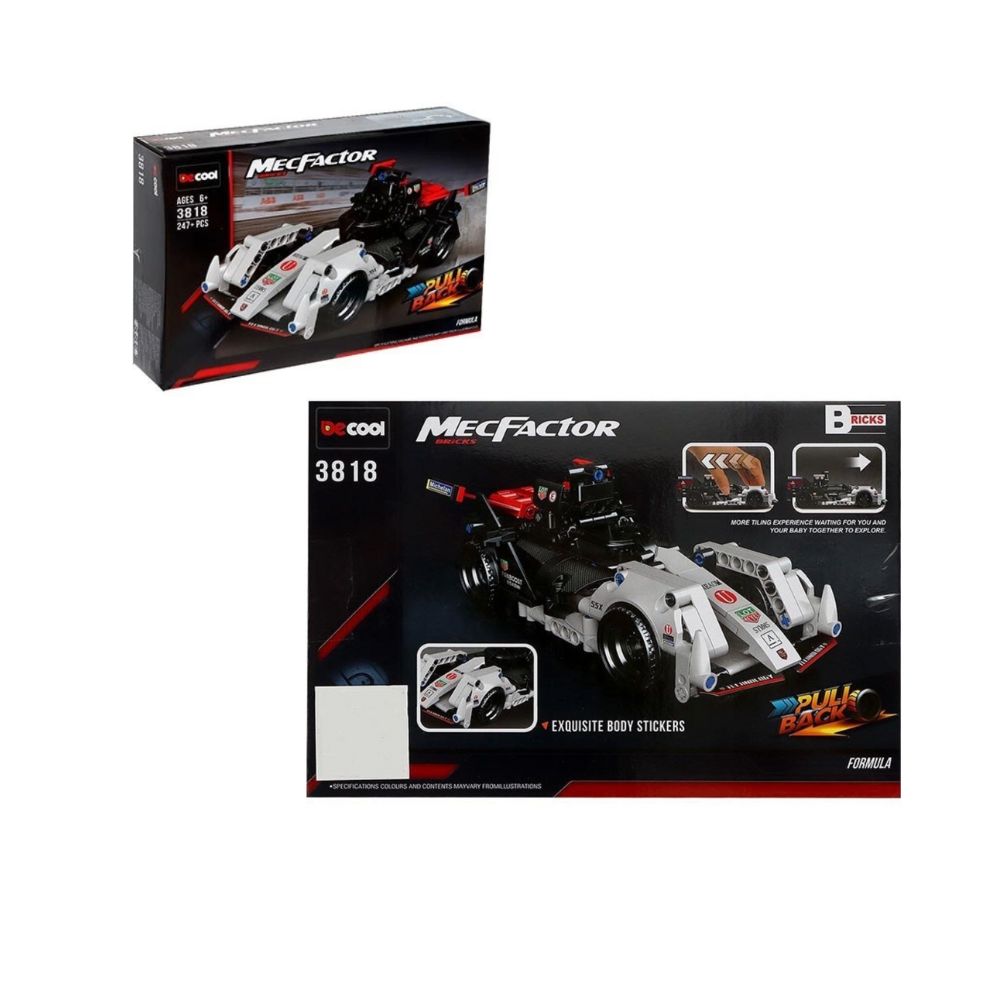 DECOOL MEC FACTOR BRICKS PULLBACK FORMULA 247+ PCS BLOCKS – The World Of Nerds