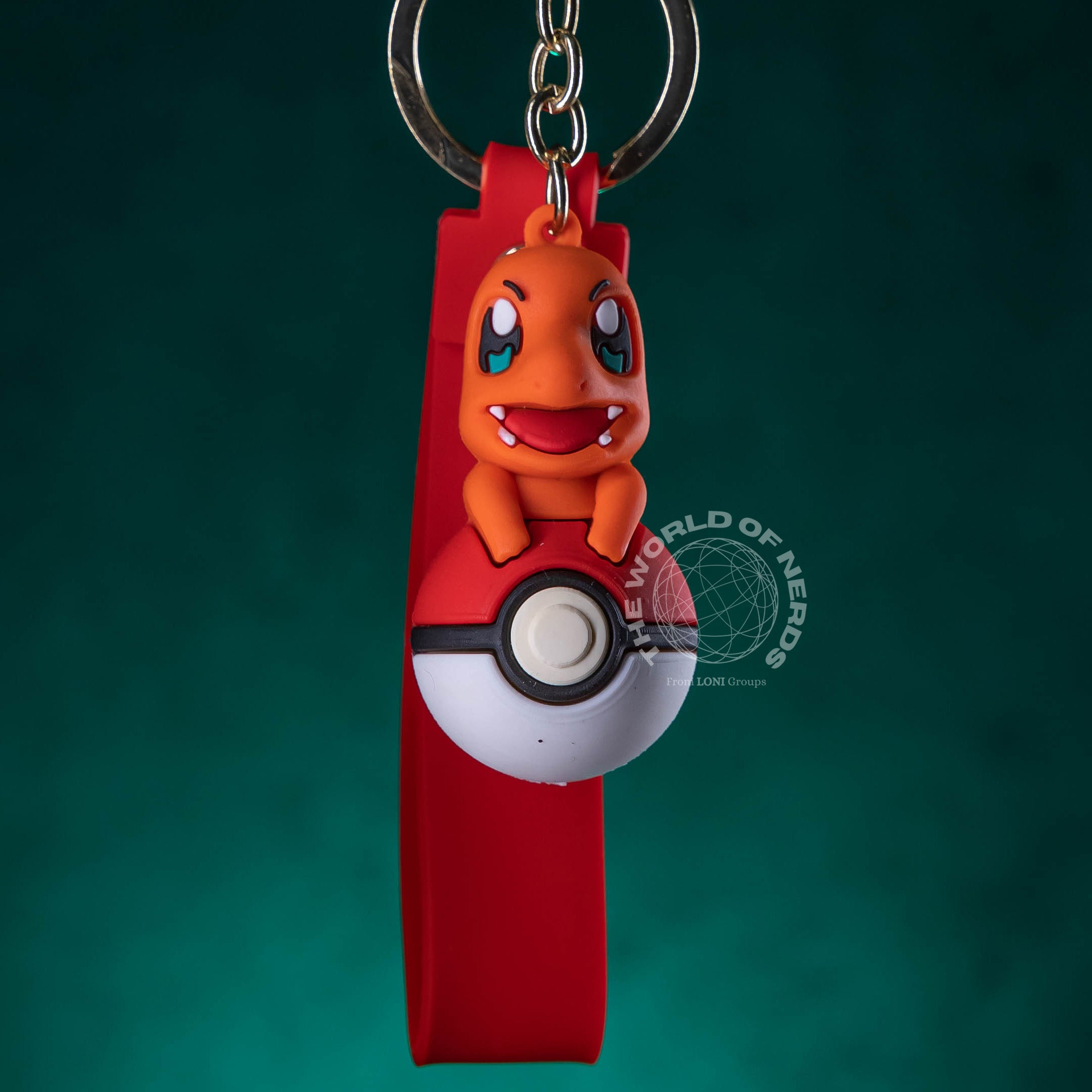 CHARMANDER ON POKEBALL KEYCHAIN – The World Of Nerds