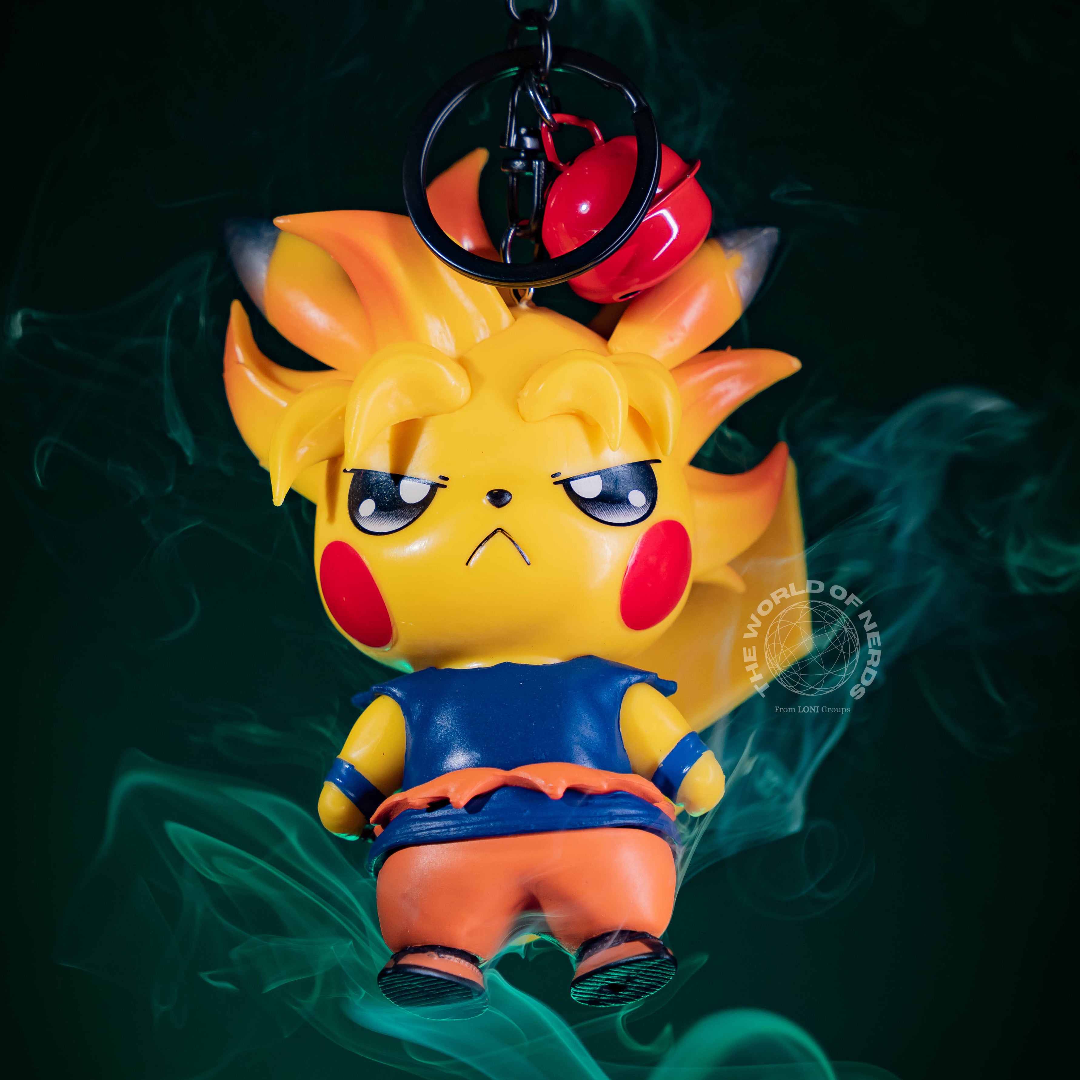 PIKACHU AS GOKU KEYCHAIN – The World Of Nerds