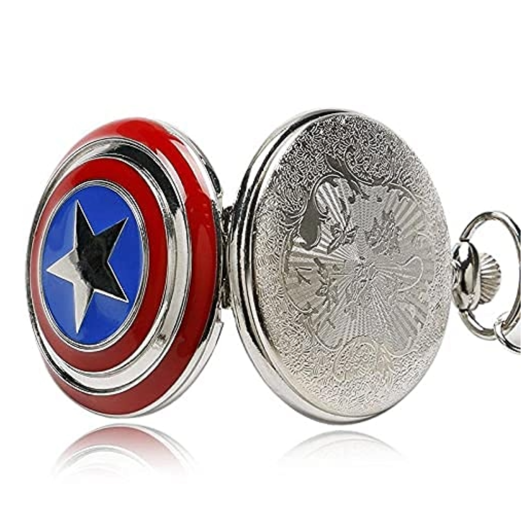 CAPTIAN AMERICA POCKET WATCH – The World Of Nerds