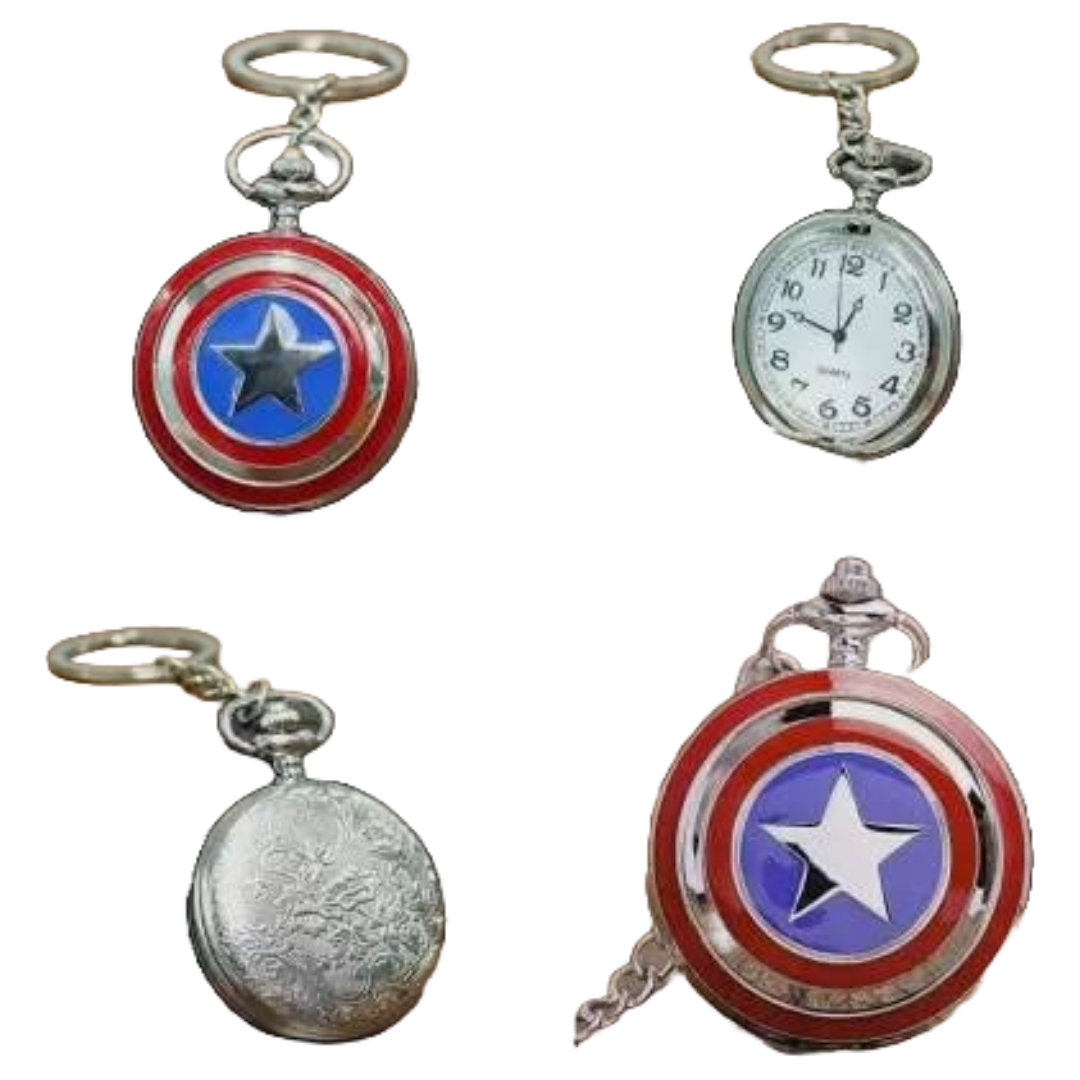 CAPTIAN AMERICA POCKET WATCH – The World Of Nerds